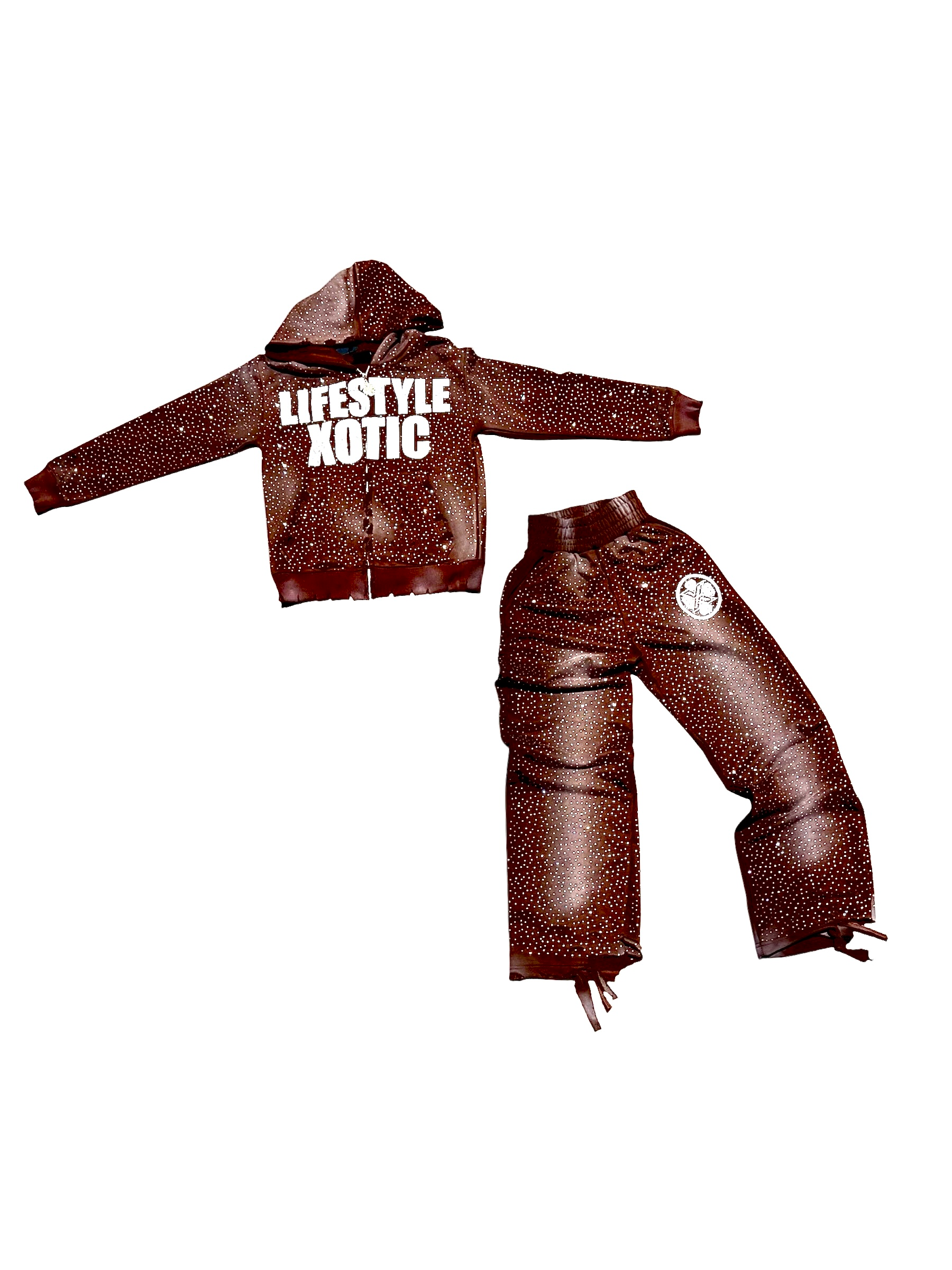 Xotic Rhinestone Sweatsuit – Xotic Clothing